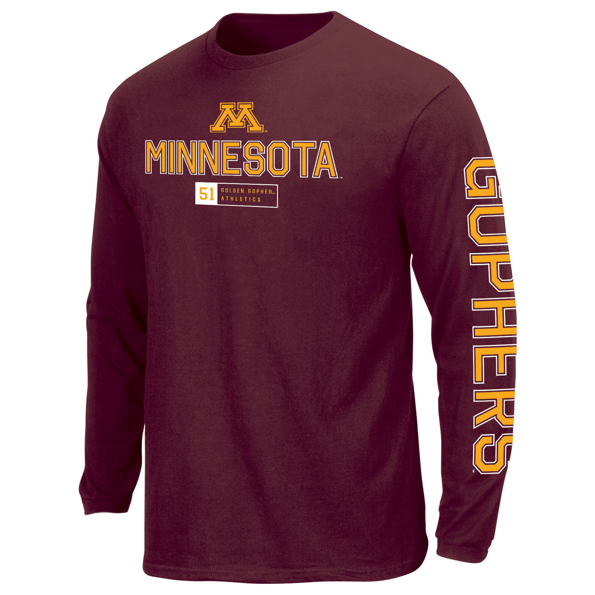 NCAA Men’s Minnesota Golden Gophers Long-Sleeve Graphic T-Shirt