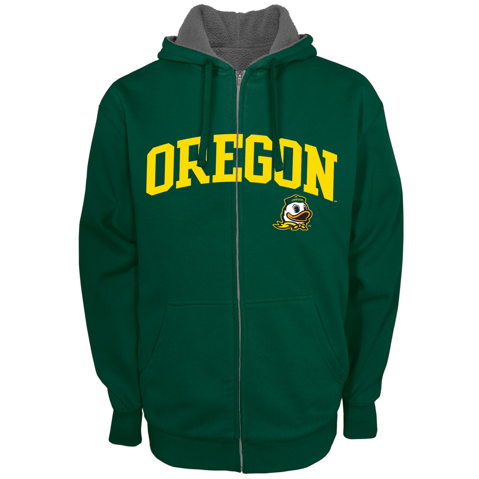 NCAA Men’s Oregon Ducks Sherpa-Lined Hoodie Jacket