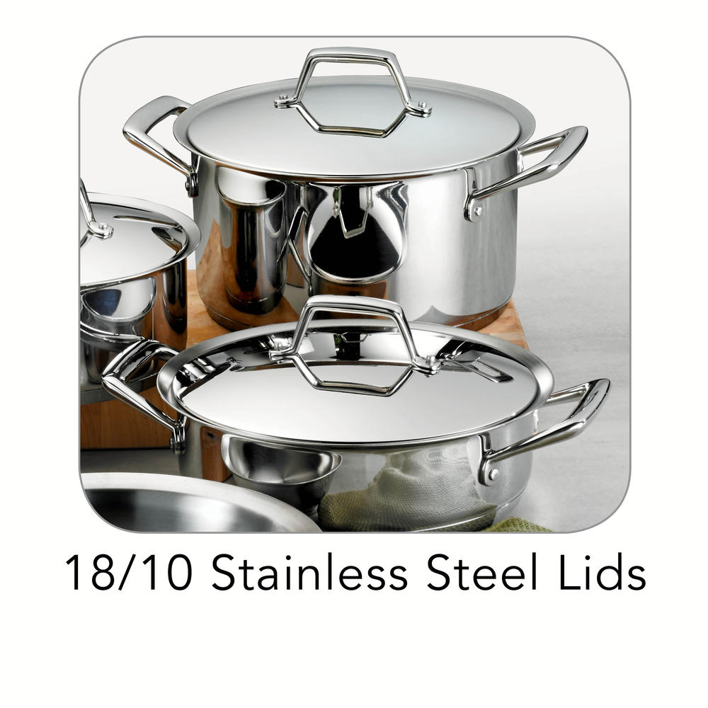 Tramontina Gourmet Prima 18/10 Stainless Steel Tri-Ply Base - Induction ...