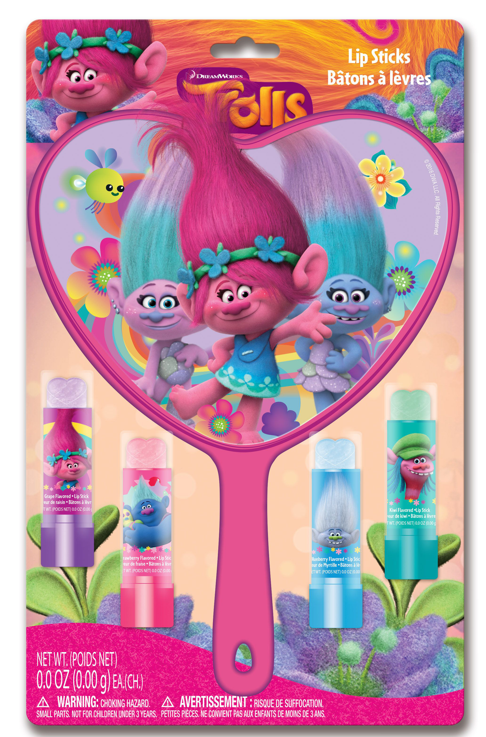 UPC 719565357411 - Trolls 4 Pack Lip Stick with Mirror | upcitemdb.com
