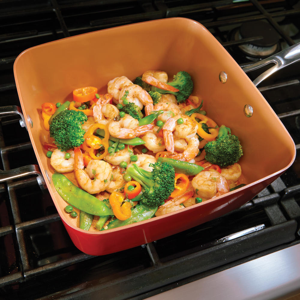 As Seen On TV Red Copper 5 pc. 10" Square Pan Set