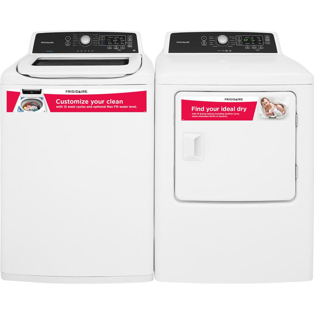 Frigidaire FFRG4120SW 6.7 cu. ft. Free-Standing Gas Dryer - White