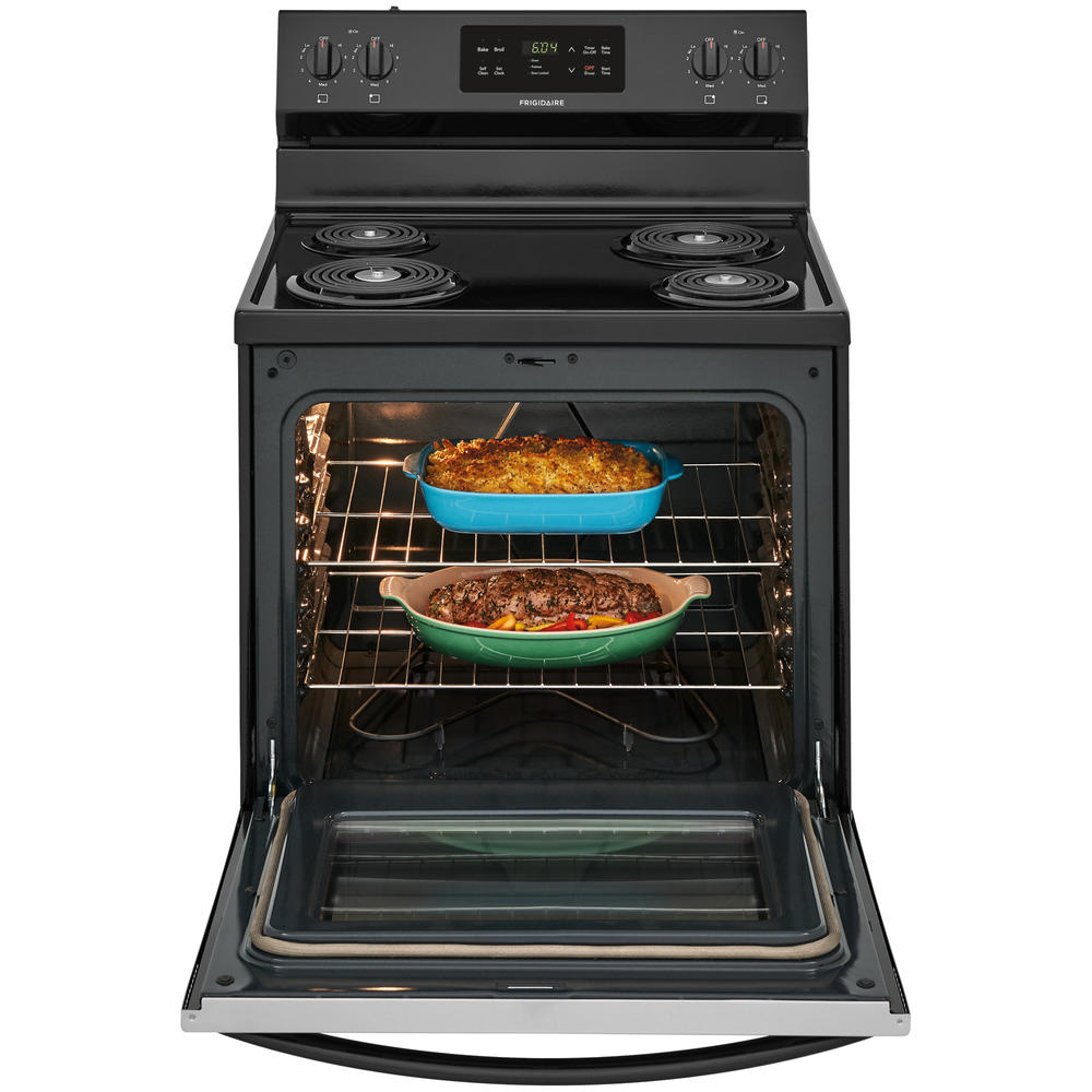 Frigidaire FFEF3016VS 30'' Electric Coil Freestanding Self-Clean Range ...