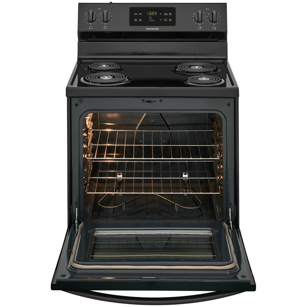 Frigidaire FFEF3016VB 30'' Electric Coil Freestanding Self-Clean Range ...