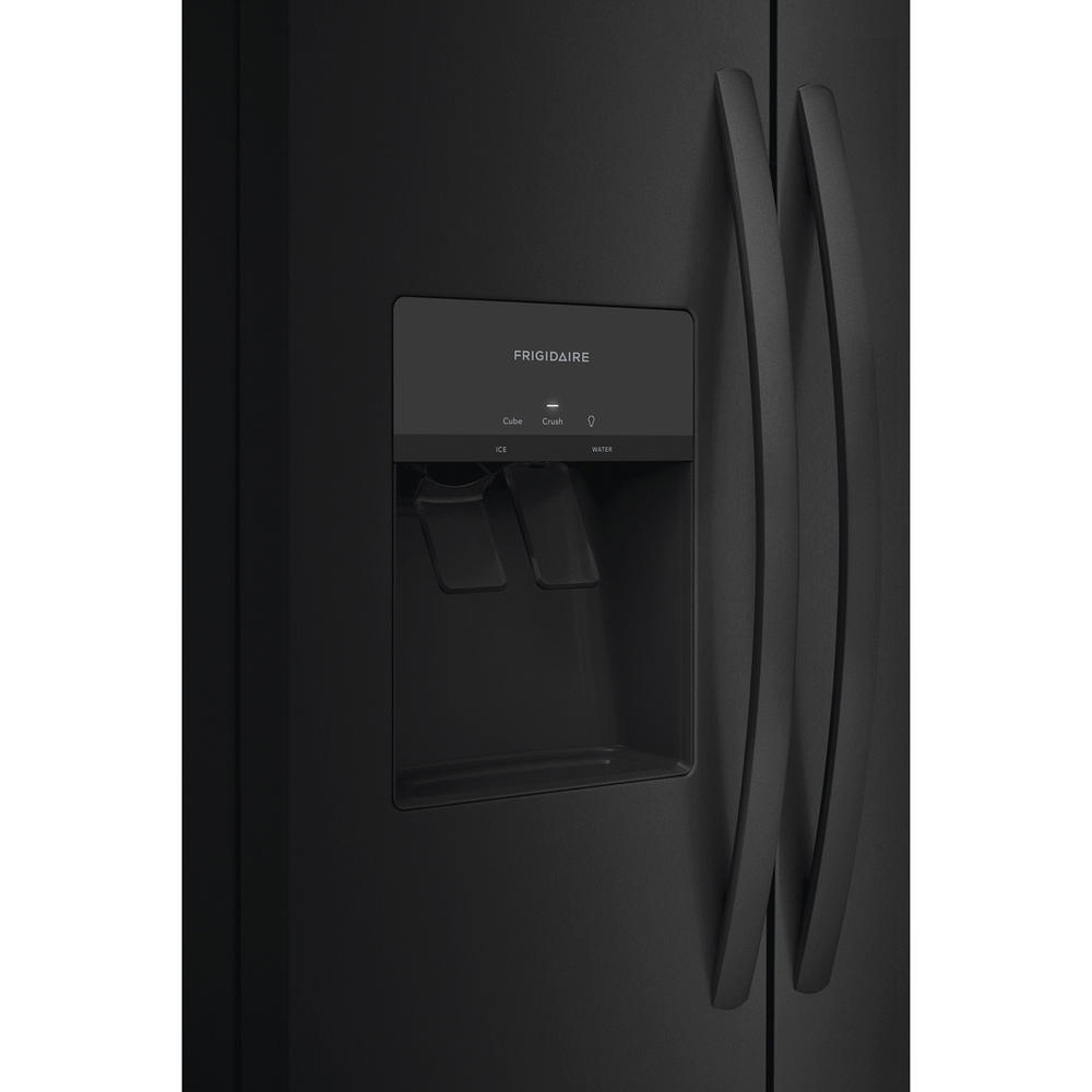 Frigidaire FRSS2623AB 25.6 cu. ft. Side-by-Side Refrigerator – Black