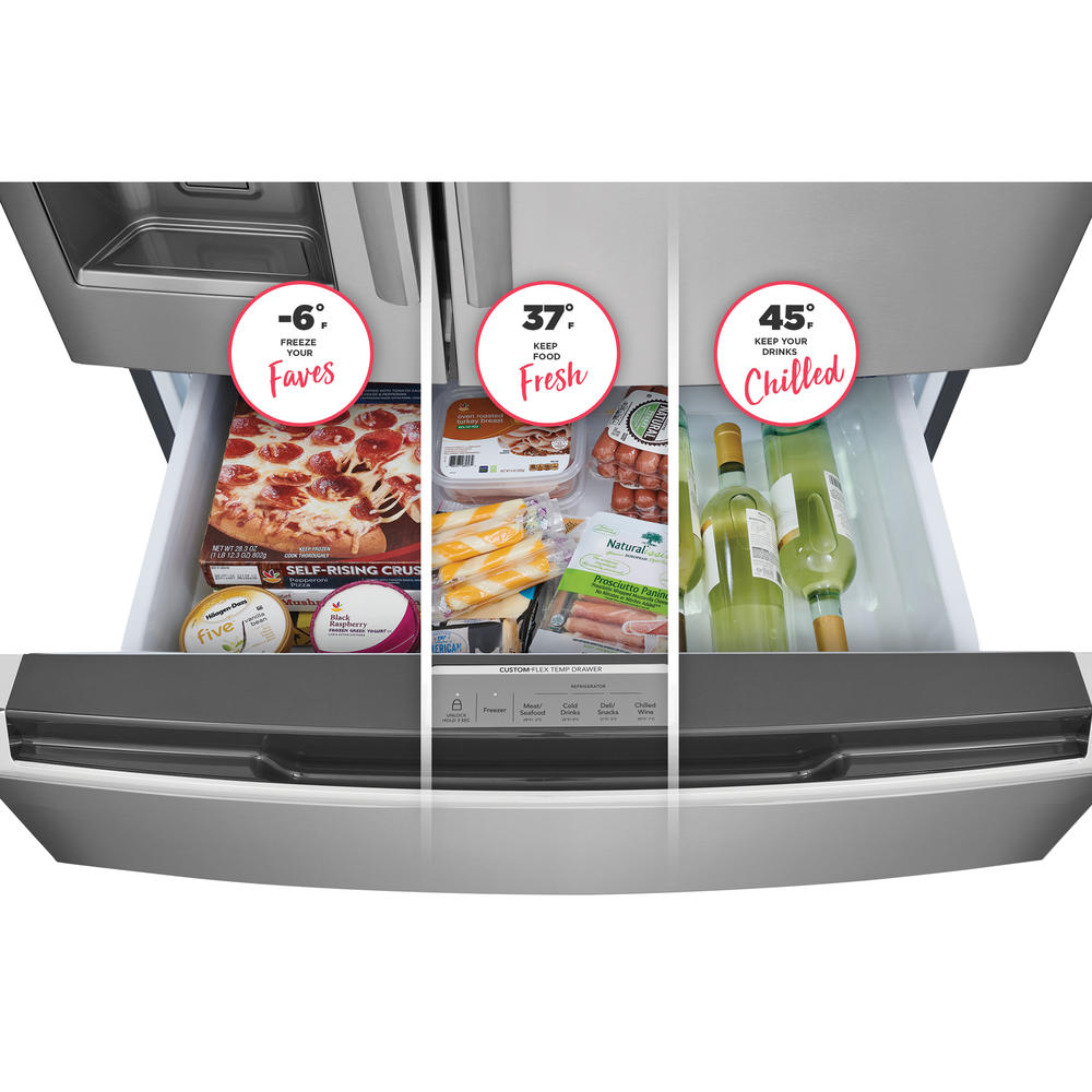 Frigidaire Gallery GRMC2273CF 21.5 cu. ft. Counter-Depth 4-Door French ...