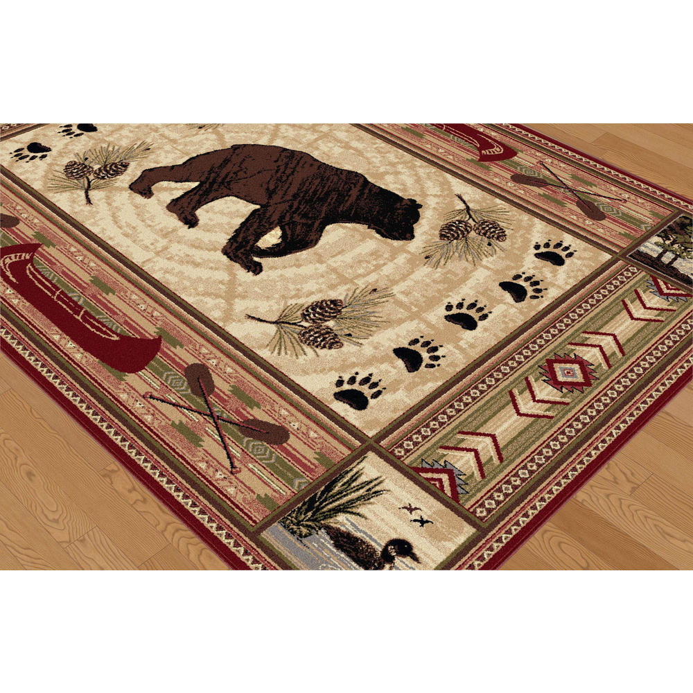 Tayse Rugs Nature Lodge Novelty Area Rug