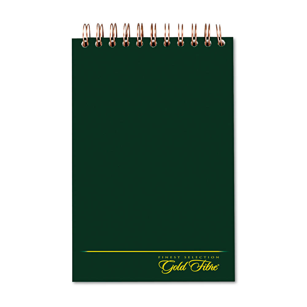 Ampad TOP20806 Gold Fibre Spiral Steno Book, Gregg, 6 x 9, White/Green ...