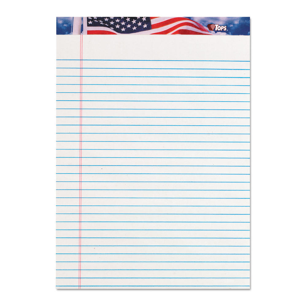 TOPS TOP75140 ™ American Pride Writing Pad, Legal/Wide, 8 1/2 x 11 3/4 ...