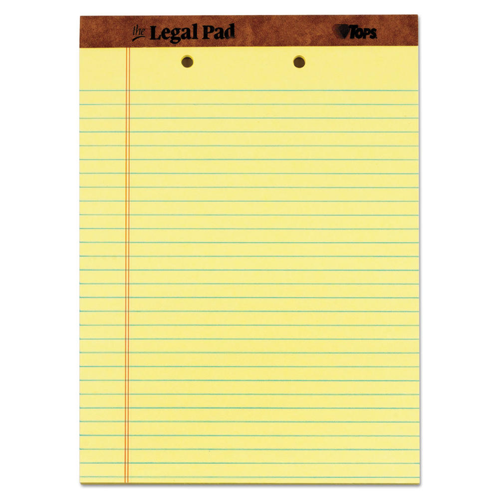 TOPS TOP7531 ™ The Legal Pad Ruled Perf Pad, Legal/Wide, 8 1/2 x 11 3/4 ...