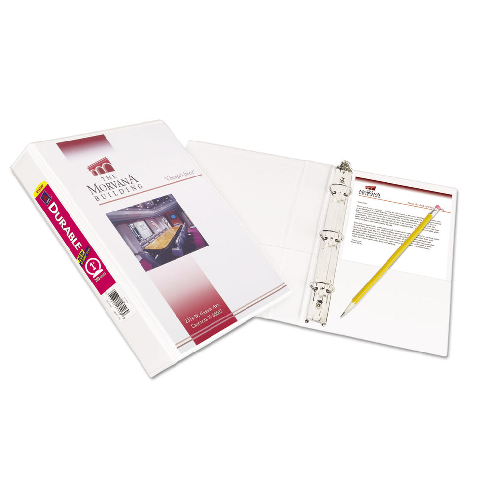 Avery AVE17116 Mini Size Durable View Binder w/Round Rings, 8 1/2 x 5 1 ...