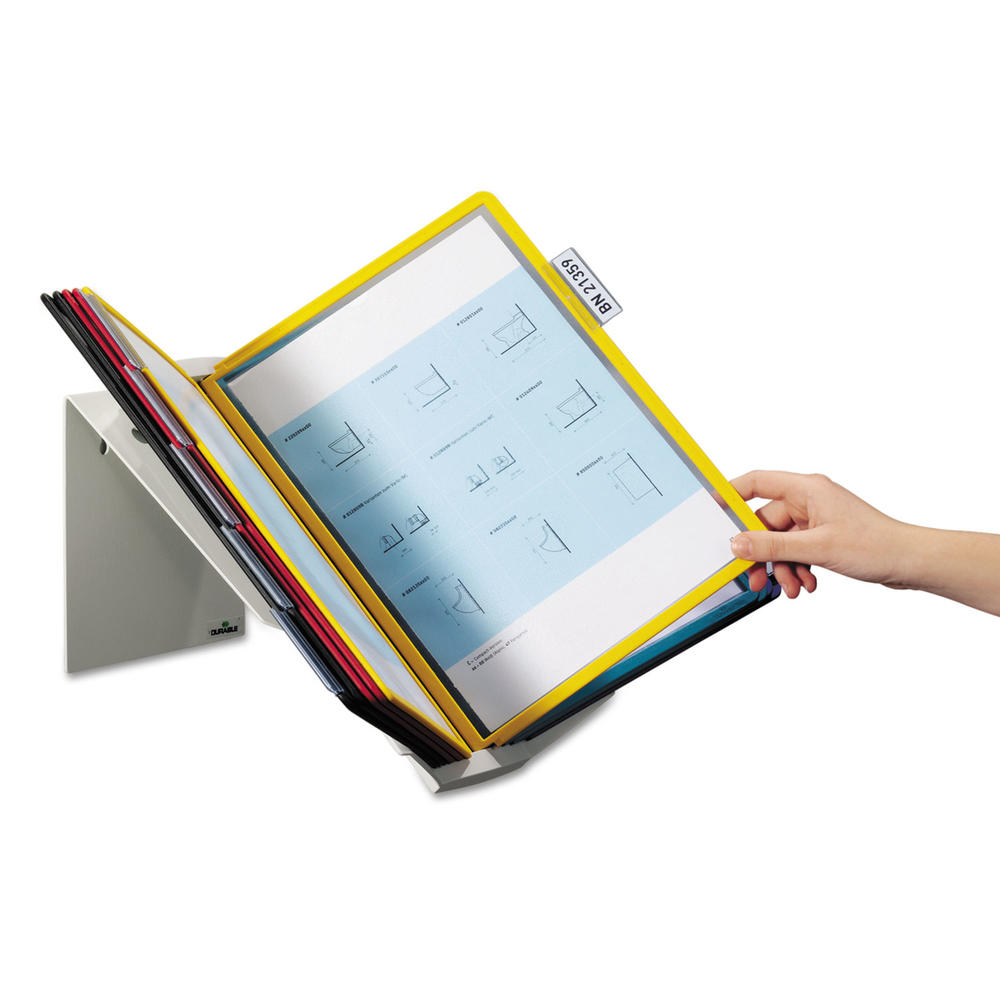 Durable DBL551500 Vario Pro Desktop Reference System, 10 Panels, 9 7/8 ...