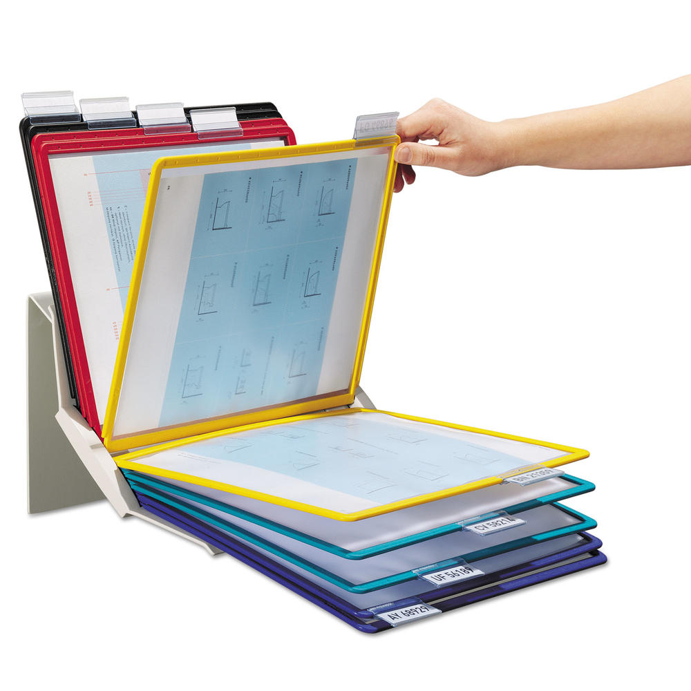 Durable DBL551500 Vario Pro Desktop Reference System, 10 Panels, 9 7/8 ...