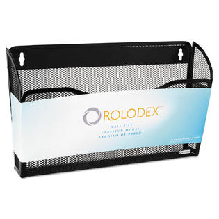 Rolodex ROL21931 Single Pocket Wire Mesh Wall File, Letter, Black