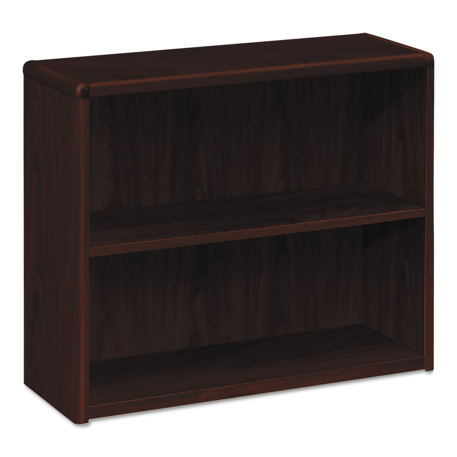 HON 10700 Series Wood Bookcase, Two Shelf, 36w x 13 1/8d x 29 5/8h ...