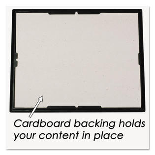 NUDELL EZ Mount Document Frame/Accent, Plastic, 8 x 10, Black/Gold