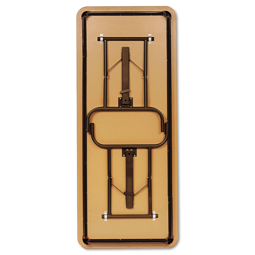 Iceberg ICE55224 Premium Wood Laminate Folding Table, Rectangular, 72w x 30d x 29h, Mahogany