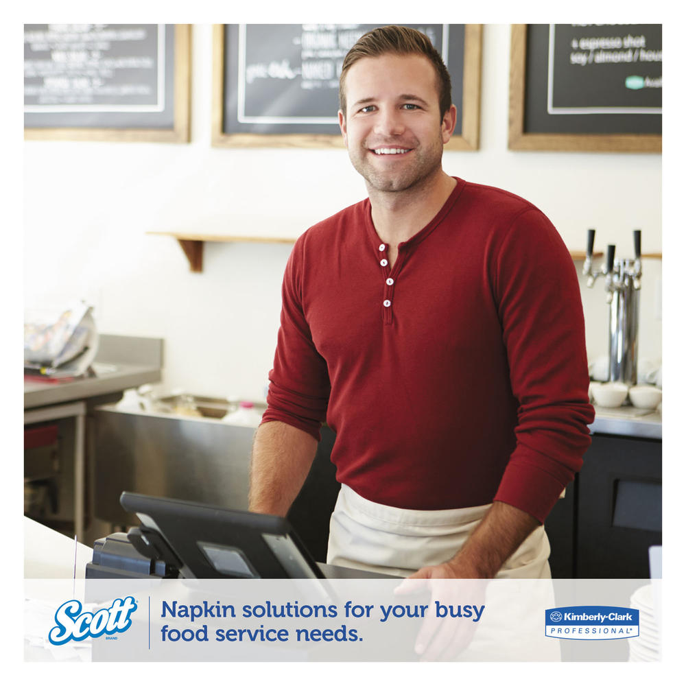 Scott KCC98908 MegaCartridge Napkins, 1-Ply, 8 2/5 x 6 1/2, White, 875 ...