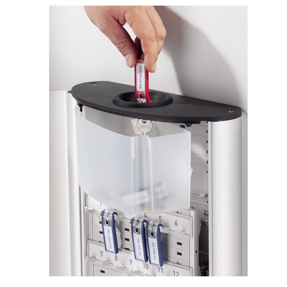Durable DBL196823 Key Box Plus, 54-Key, Brushed Aluminum, Silver, 11 3/ ...