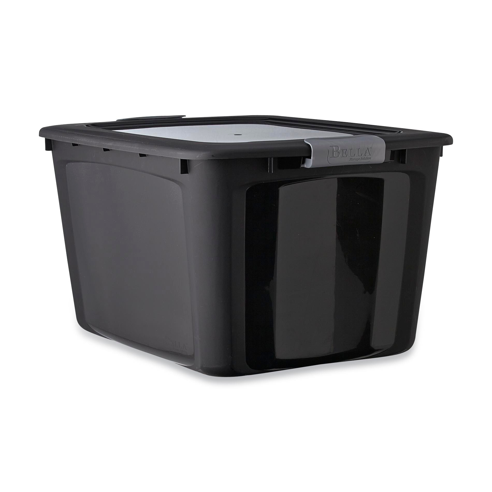 20-Gallon Storage Bin and Lid - Black | Shop Your Way: Online Shopping ...