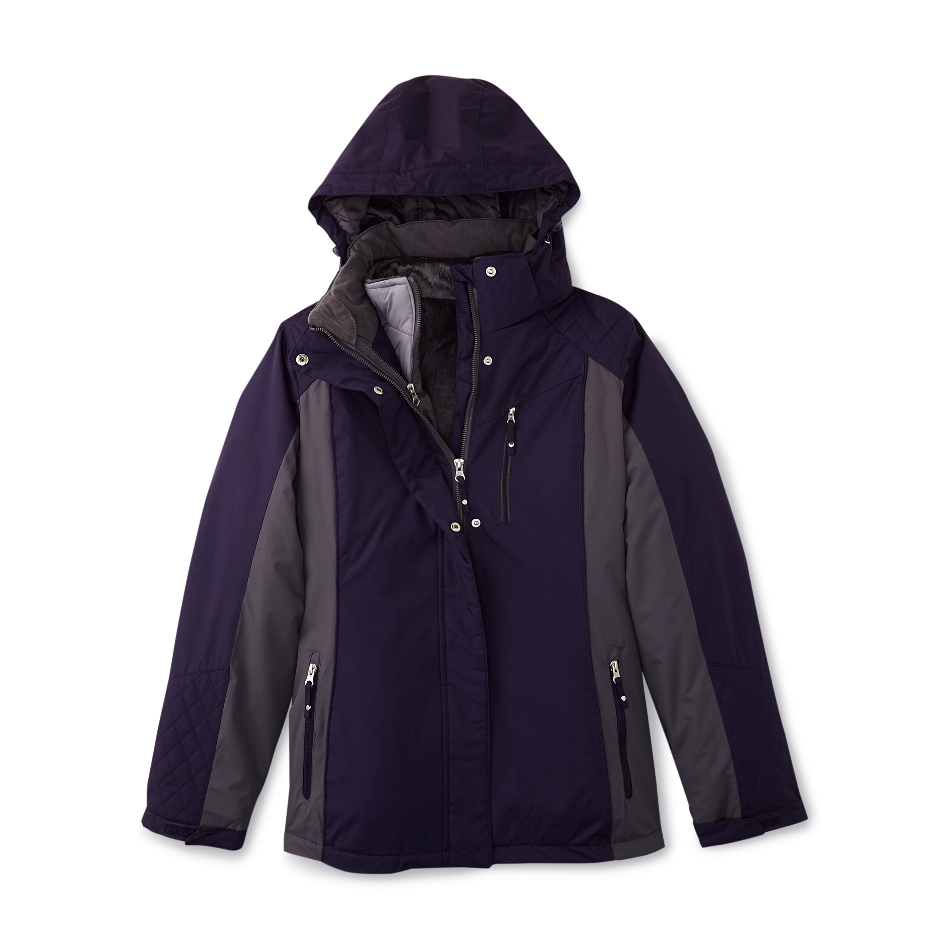 BELOW ZERO Women's 3-in-1 Convertible Winter Coat