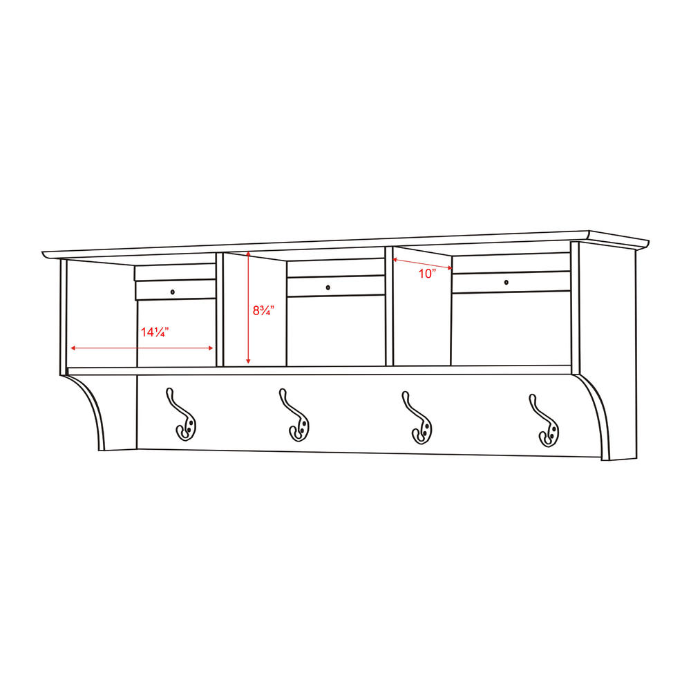Prepac Fremont Entryway Shelf