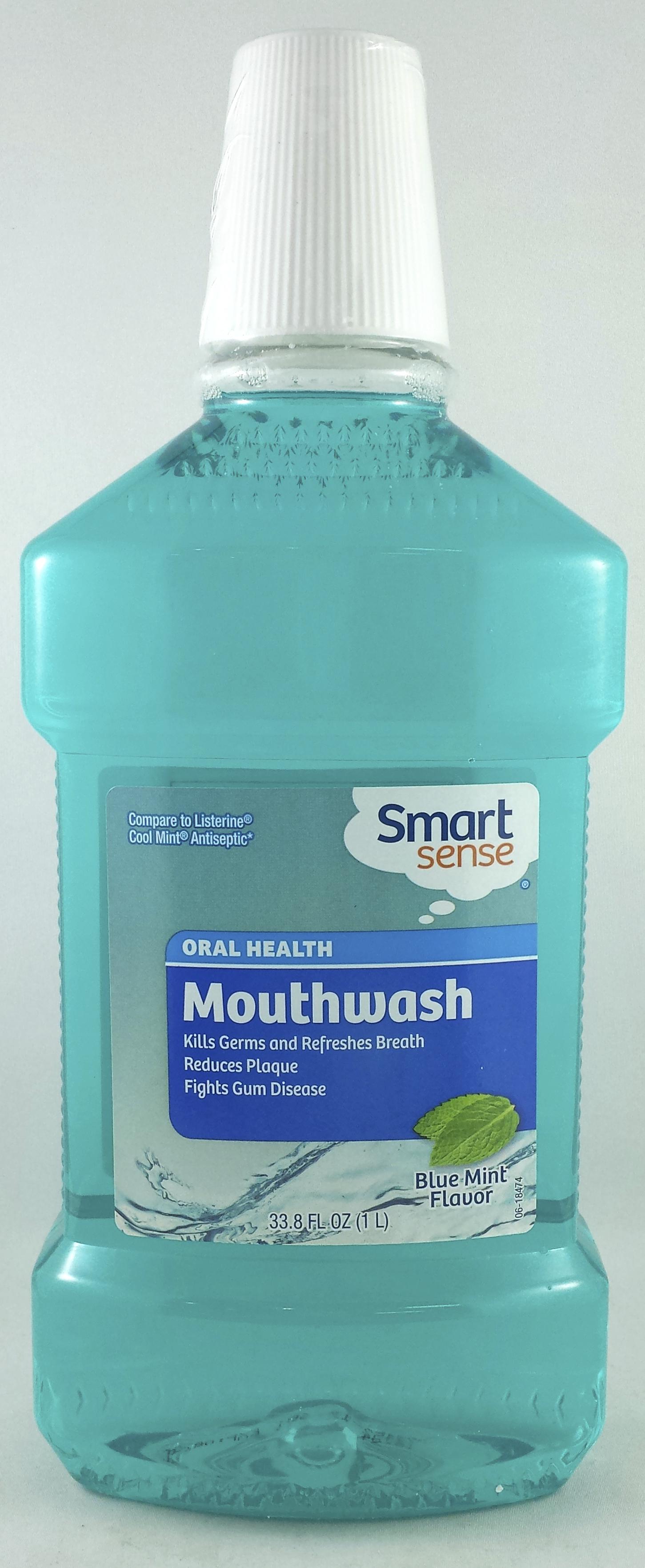 Smart Sense Mouthwash Antiseptic Spring Mint Flavor 50.7 fl oz (1.5 lt)
