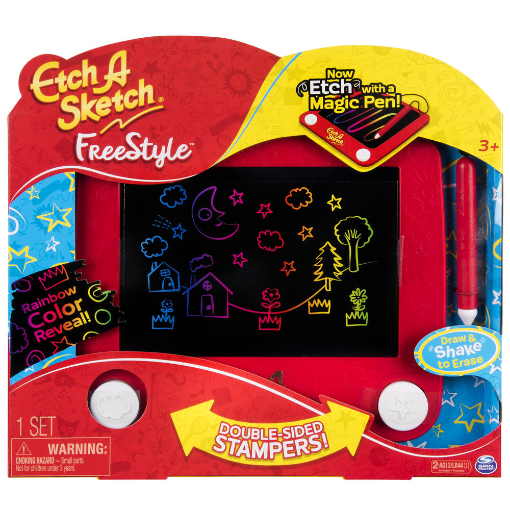 Etch A Sketch Freestyle Pad with Magic Pen & Stampers
