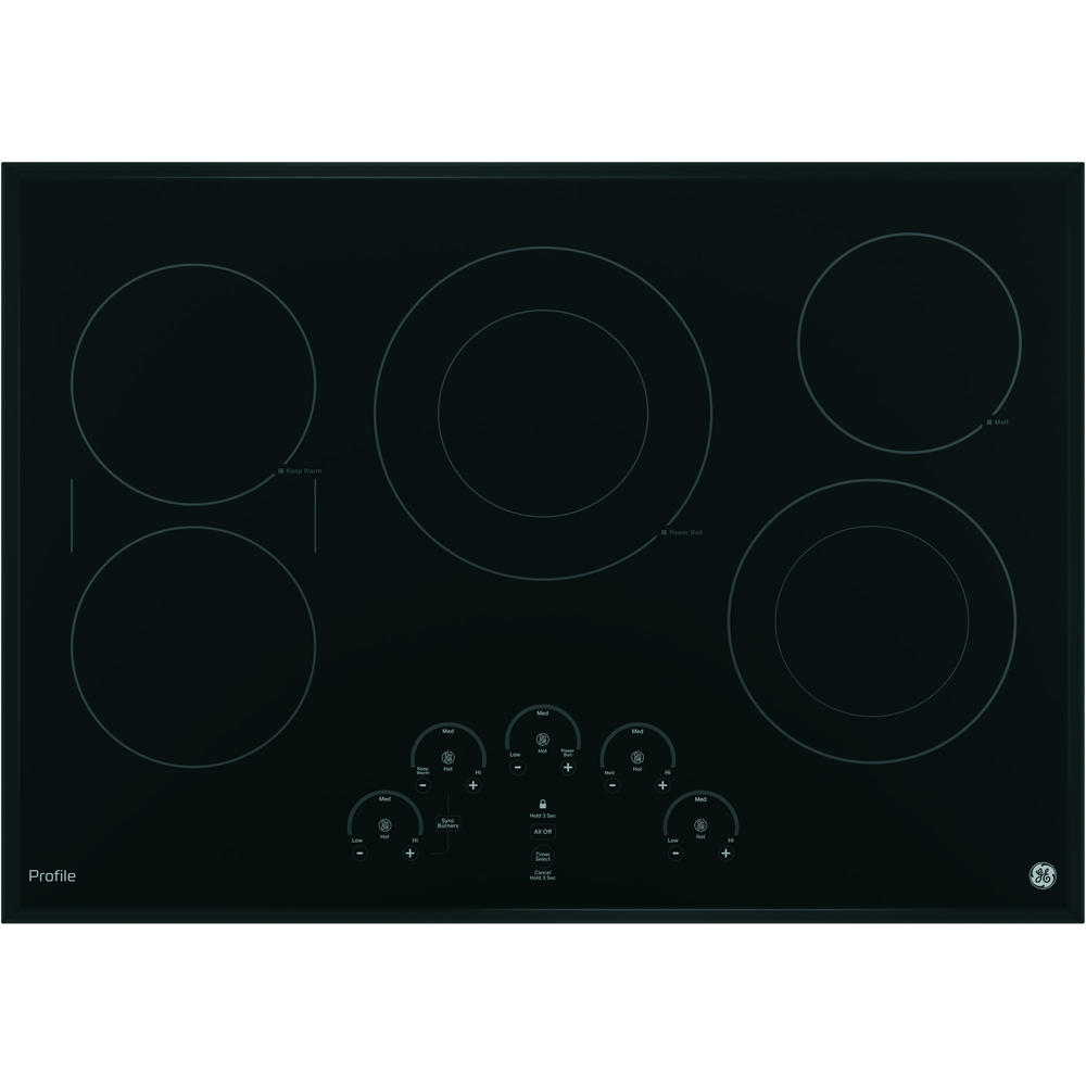 GE Profile Series PP9030DJBB 30" Built-In Touch Control Cooktop - Black