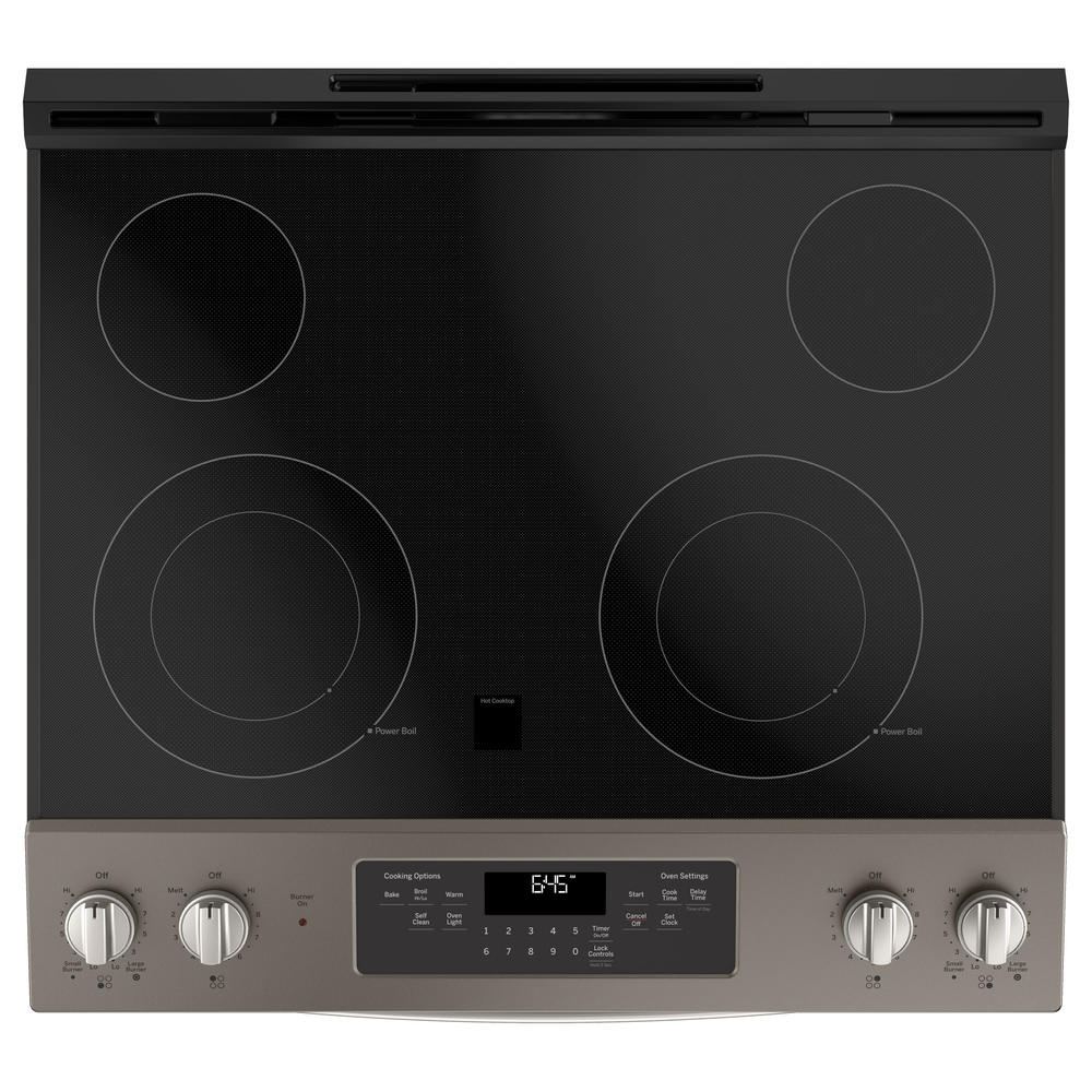 GE Appliances JS645ELES 30" Slide-In Electric Range - Slate