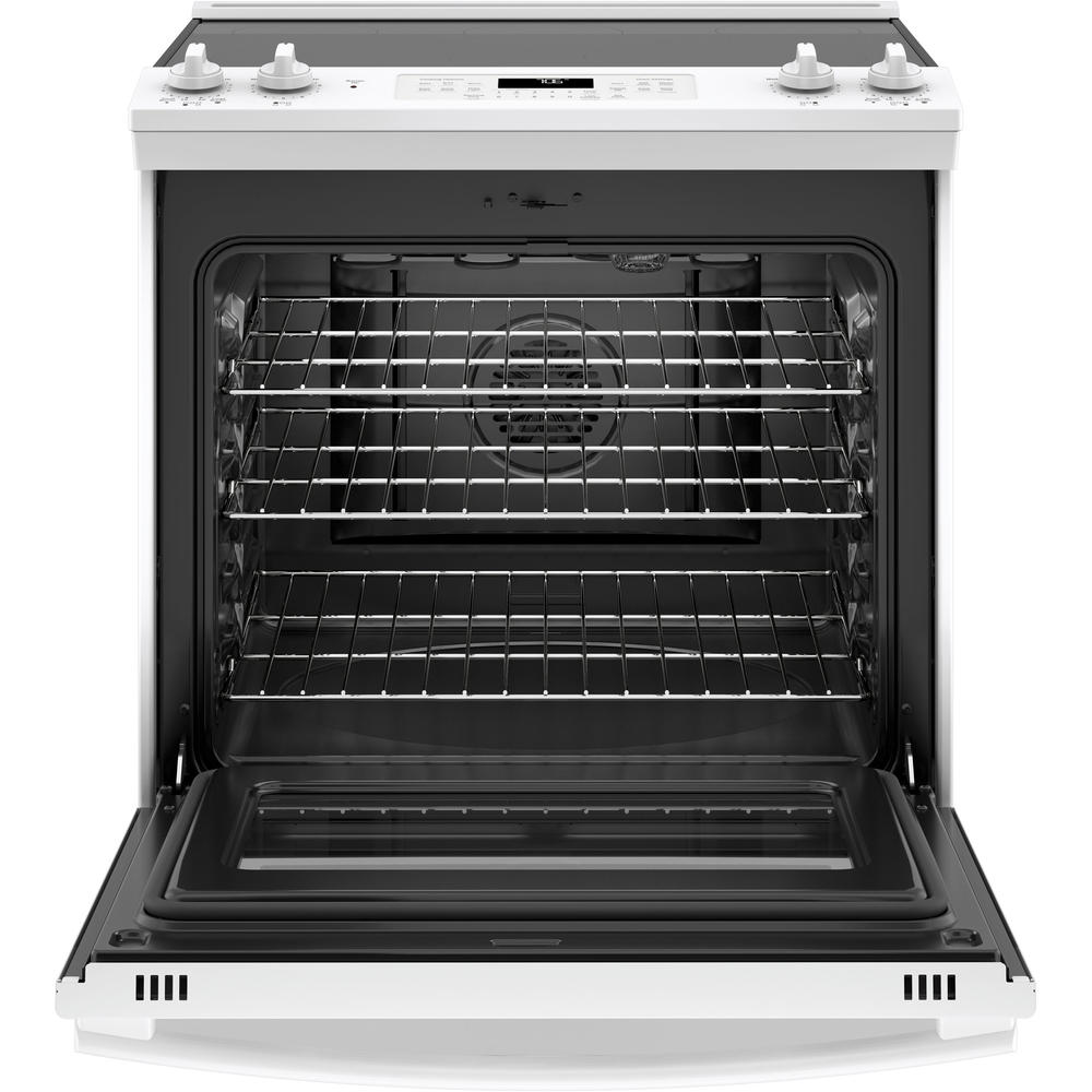 GE Appliances JS760DLWW 30" Slide-In Electric Convection Range - White