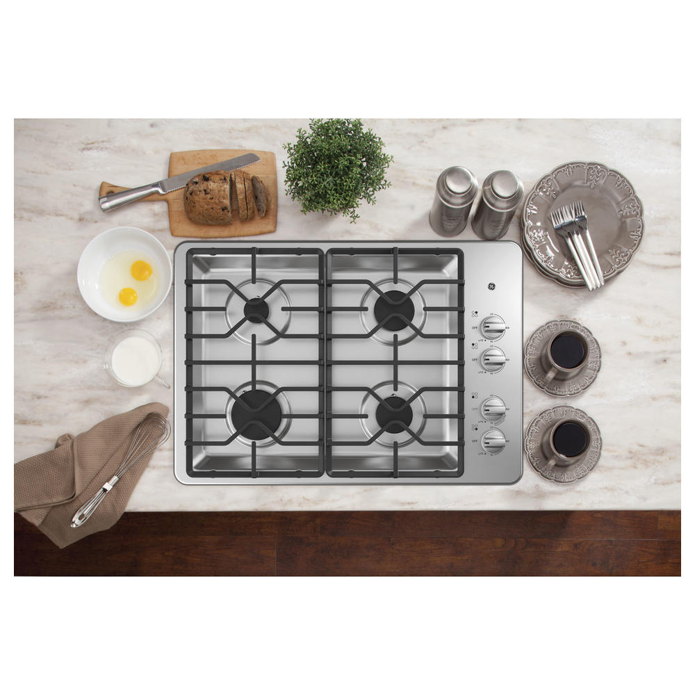 GE Appliances JGP3030SLSS 30" Built-In Gas Cooktop - Stainless Steel