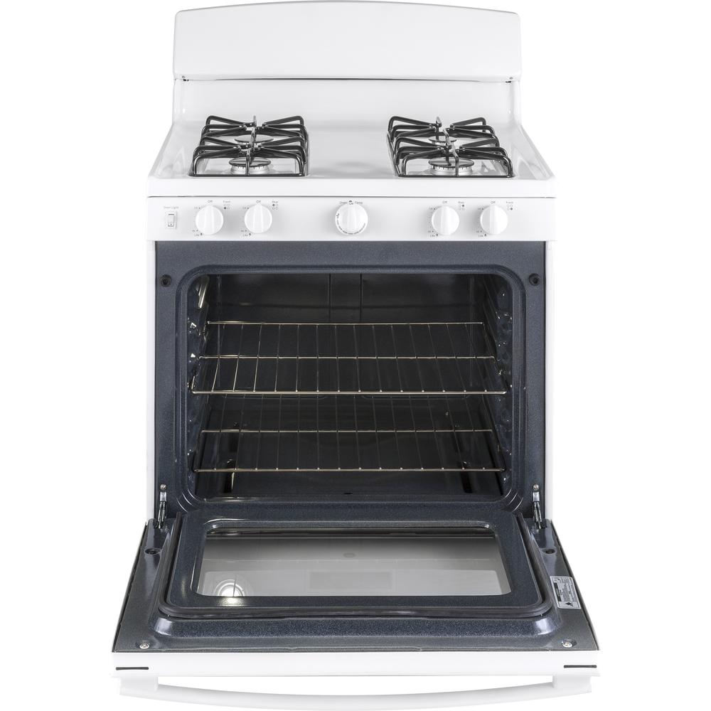 GE Appliances JGBS30DEKWW 30" Free-Standing Gas Range - White