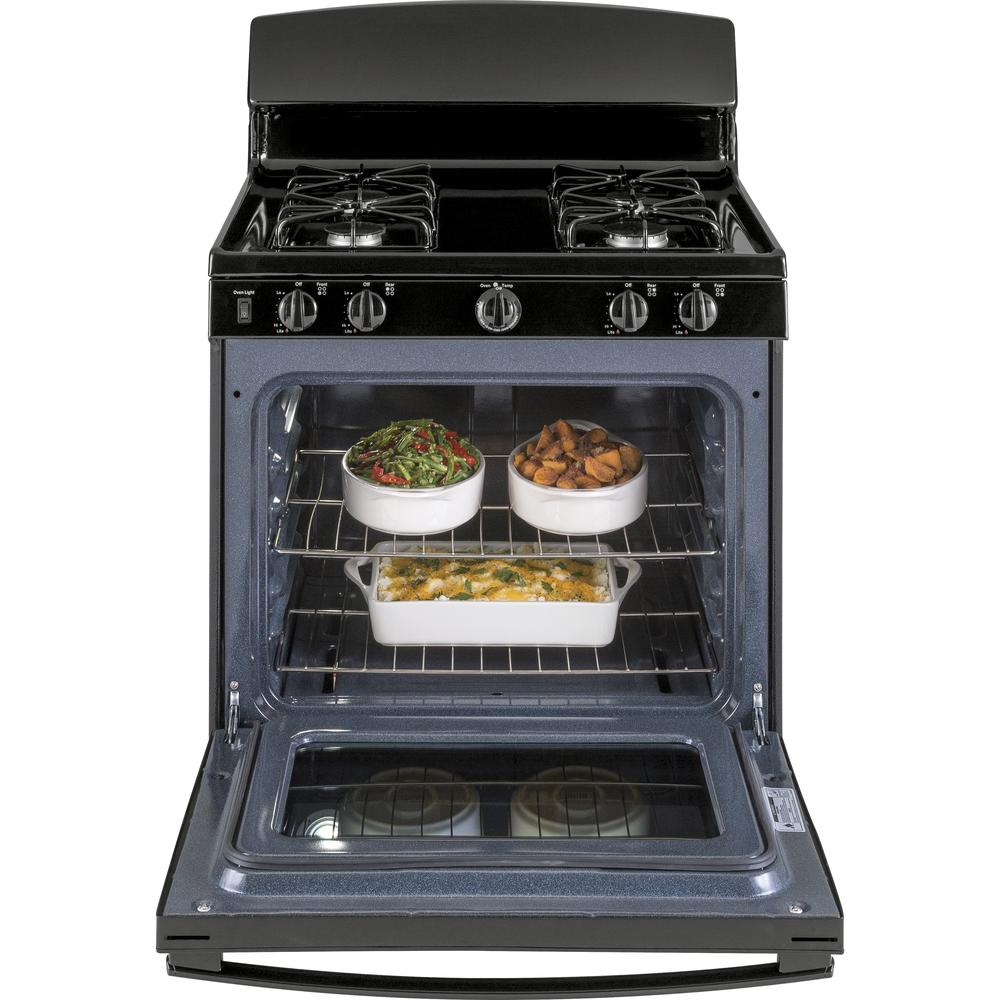 GE Appliances JGBS30DEKBB 30" Free-Standing Gas Range - Black