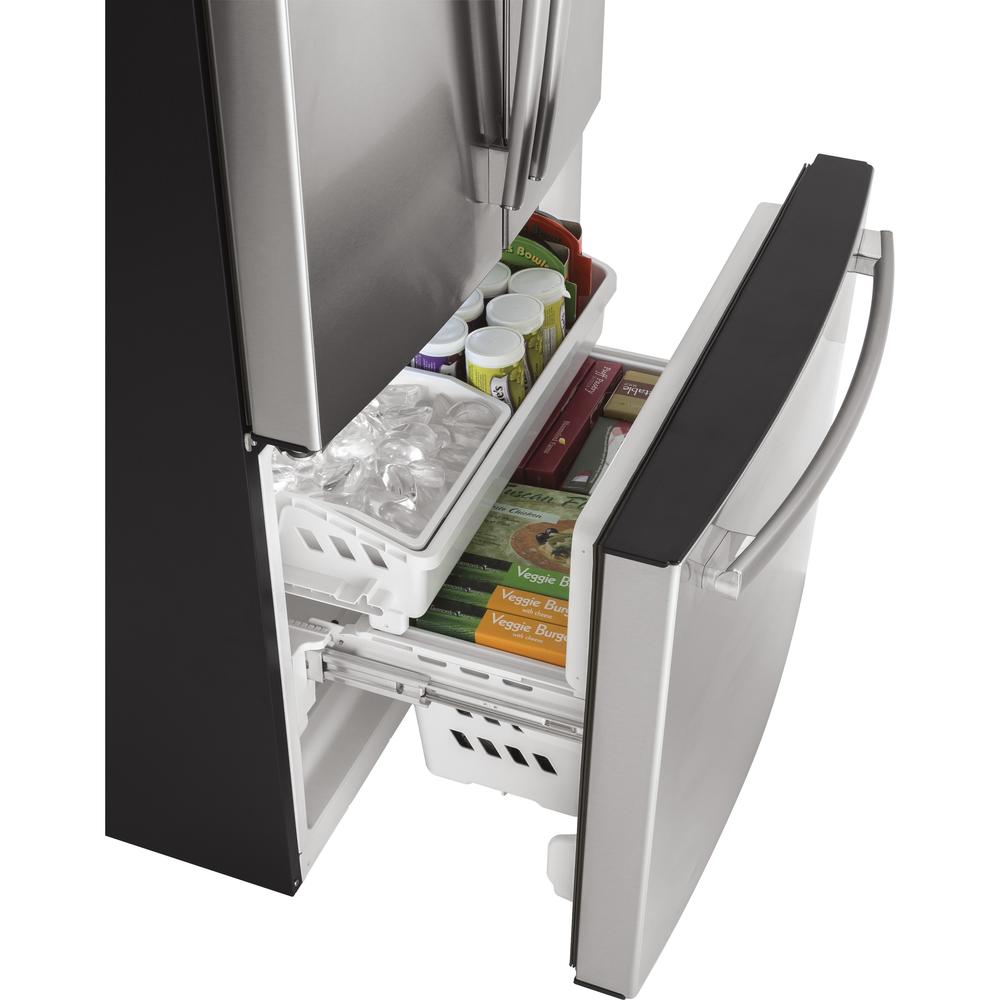 GE Appliances GWE19JSLSS ENERGY STAR® 18.6 Cu. Ft. Counter-Depth French ...