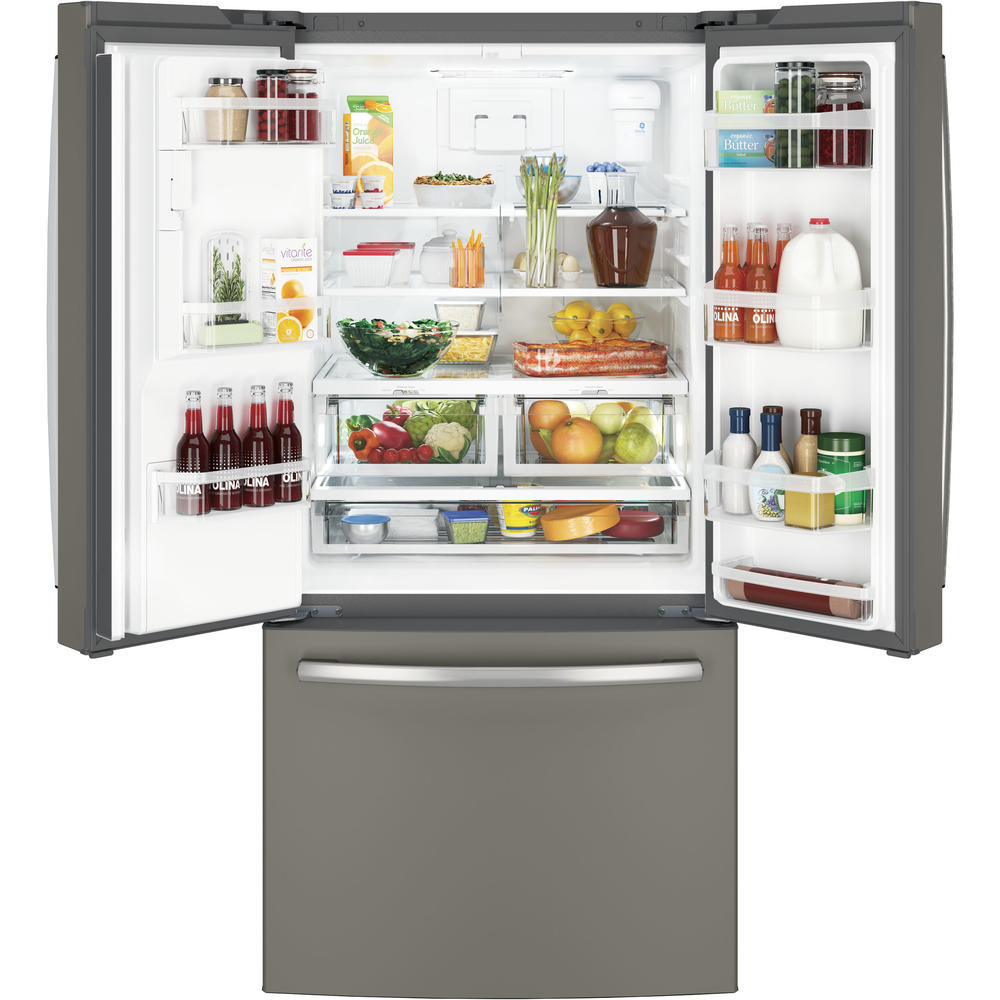 GE Appliances GYE18JMLES ENERGY STAR® 17.5 Cu. Ft. Counter-Depth French ...