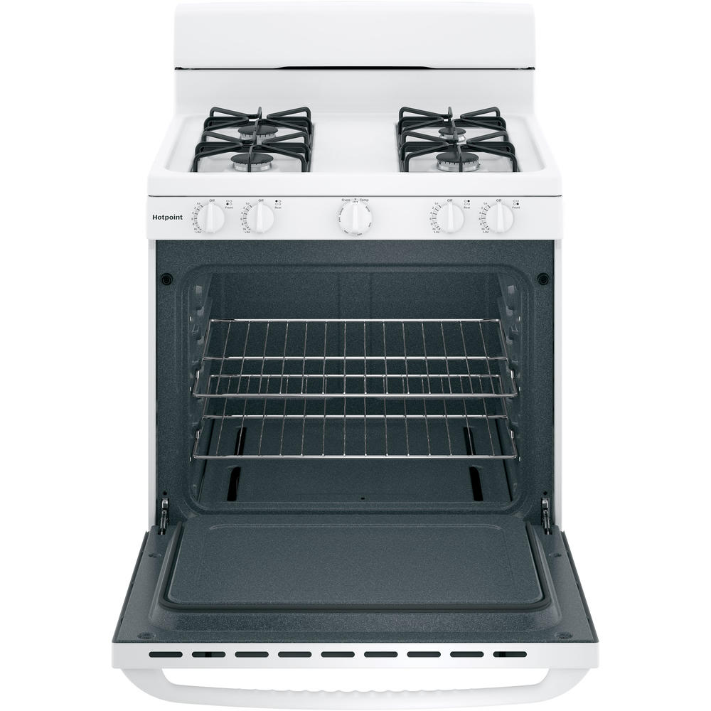 Hotpoint RGBS300DMWW 30" Free-Standing Gas Range - White