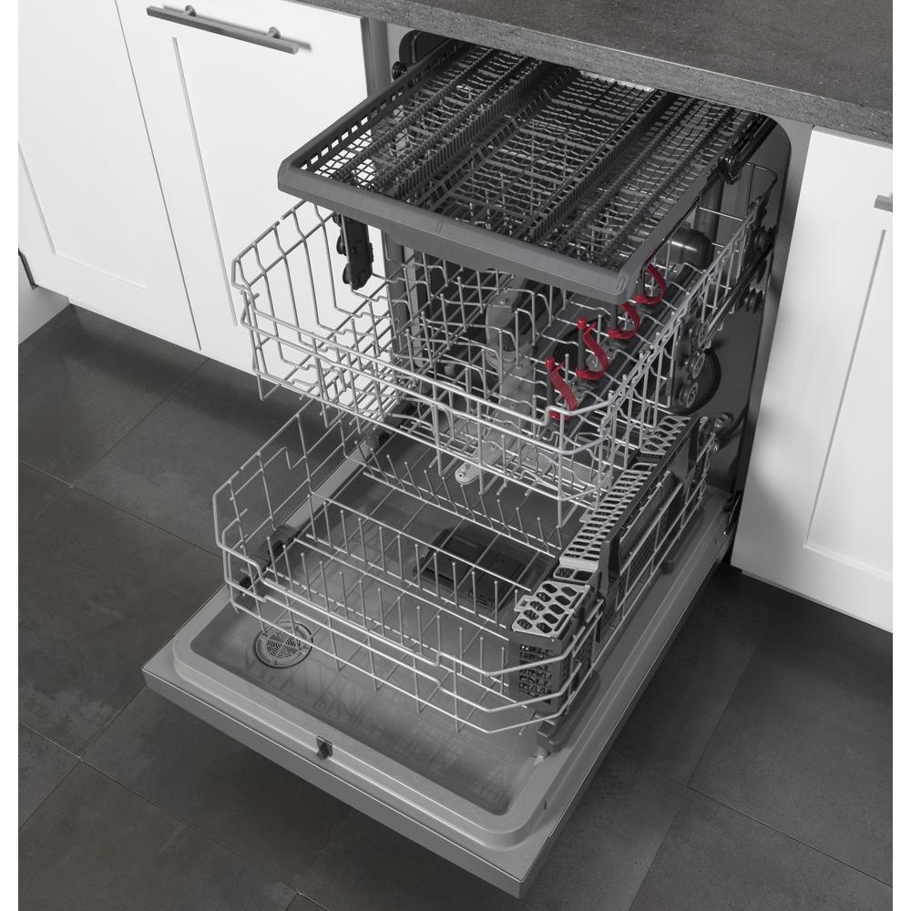 GE Appliances GDF630PGMWW 24" Built-In Dishwasher with Front Controls ...