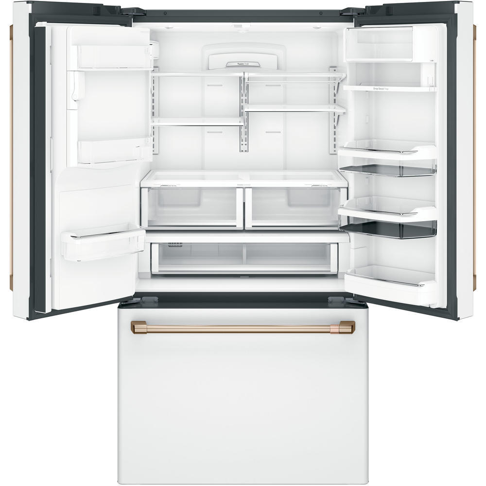 GE Cafe CFE28TP4MW2 27.8 cu. ft. French Door Refrigerator with Hot ...