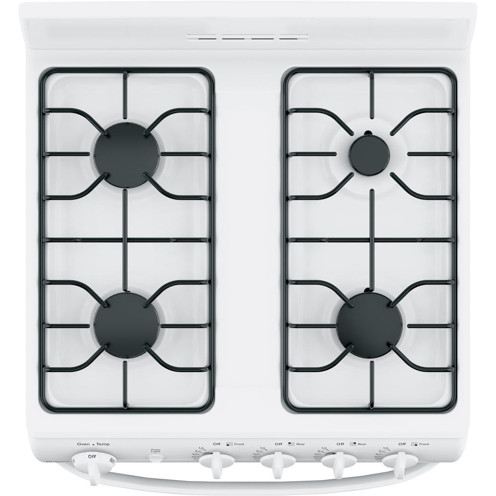 Hotpoint RGAS300DMWW 24" Front-Control Free-Standing Gas Range - White