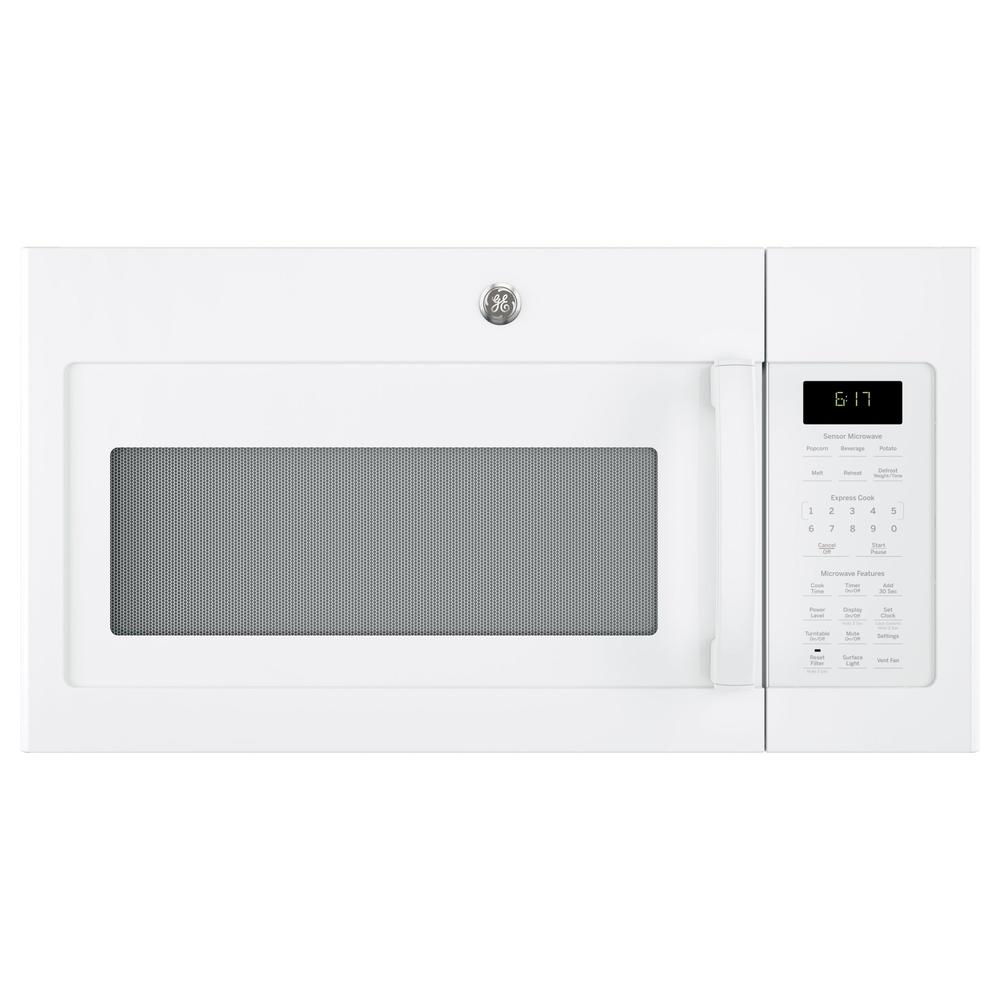 GE Appliances JVM6175DKWW 1.7 cu. ft. Over-the-Range Sensor Microwave ...
