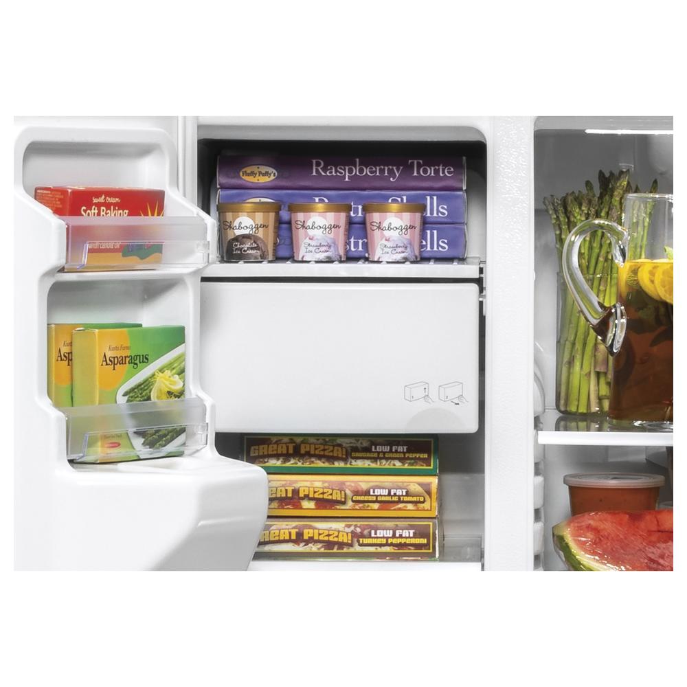 GE Appliances GZS22IMNES 21.8 cu. ft. Side-By-Side Refrigerator - Slate
