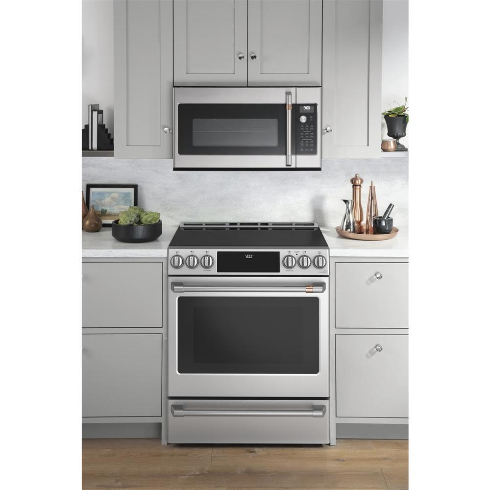 GE Cafe CHS900P2MS1 30" Slide-In Induction and Convection Range ...