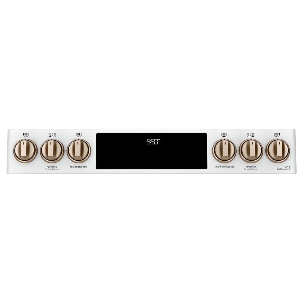 GE Cafe C2S950P4MW2 30" Slide-In Dual Fuel Double Oven with Convection ...