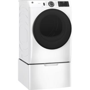 GE Appliances GFD55ESSNWW-1 7.8cu.ft. Smart Stackable Electric Vented ...