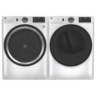 GE Appliances GFD55ESSNWW-1 7.8cu.ft. Smart Stackable Electric Vented ...