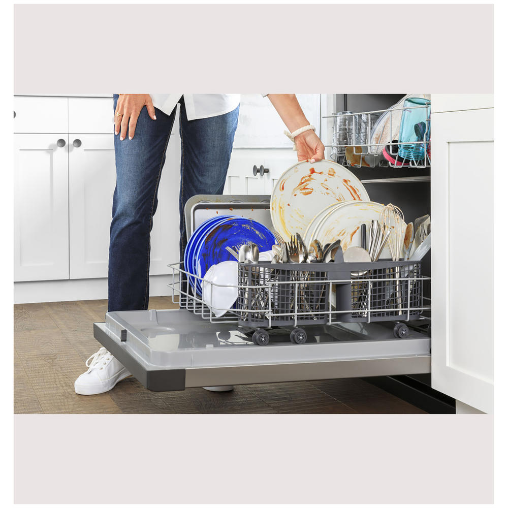GE Appliances GDF511PSRSS 3600RPM Dishwasher with Front Controls ...