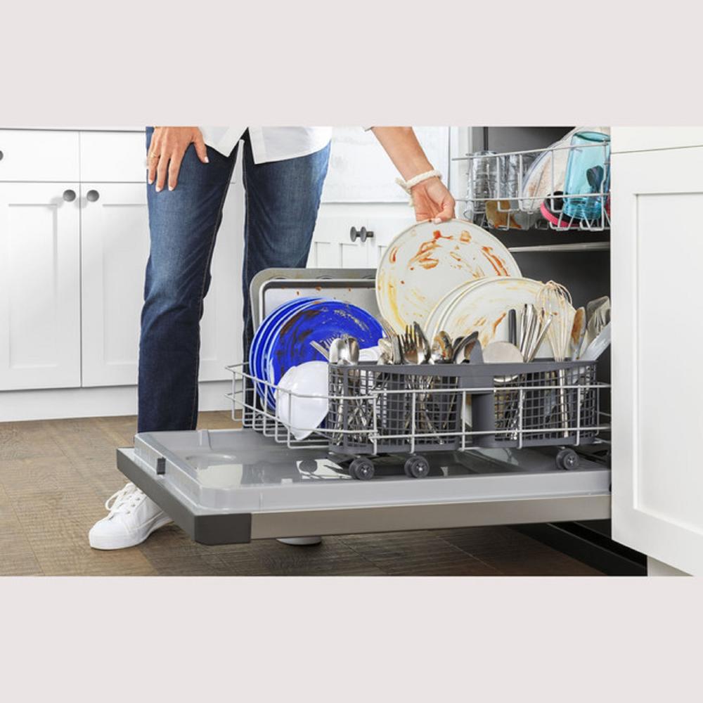 GE Appliances GDF510PGRBB GE® Dishwasher with Front Controls - Black
