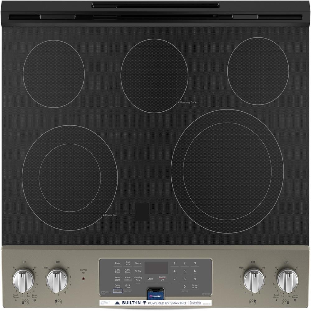 GE Appliances JS760EPES 30" 5.3 cu.ft. Slate Slide-In Electric Range ...