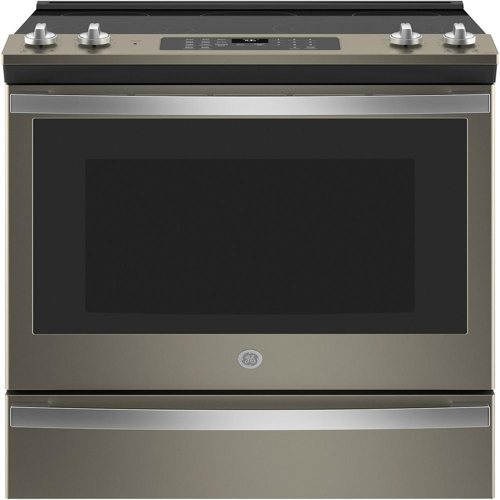 GE Appliances JS760EPES 30" 5.3 cu.ft. Slate Slide-In Electric Range ...